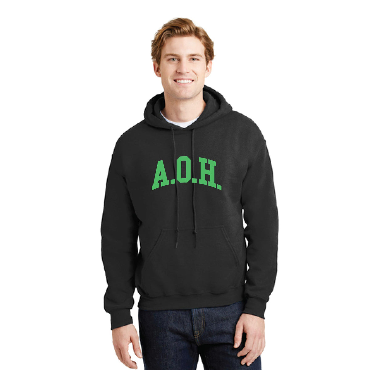AOH Hooded Sweatshirt - 8oz 50/50 Blend – AOH Apparel